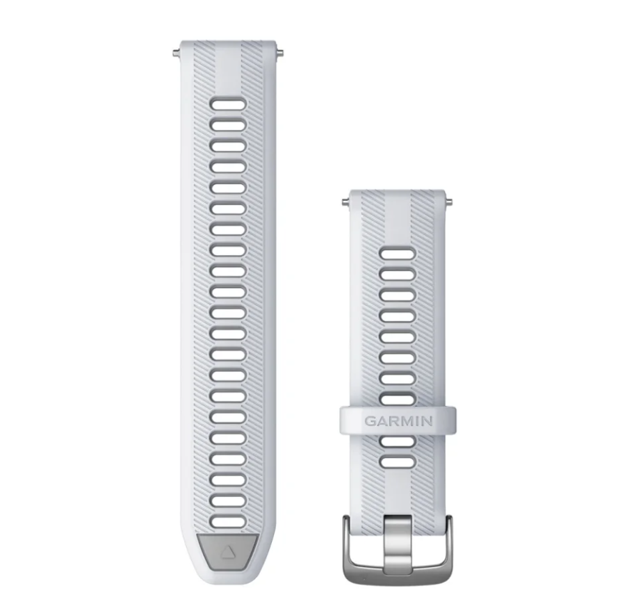 Forerunner® Watch Bands (22 mm), Whitestone/Powder Grey with Silver ...