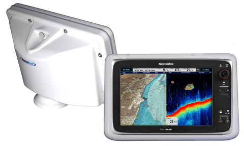 MarinePod 12 Inch Widescreen Chartplotter Pod with White Deck Mount ...