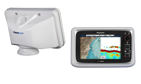 MarinePod 9 Inch Widescreen Chartplotter Pod with White Deck Mount - W9 ...