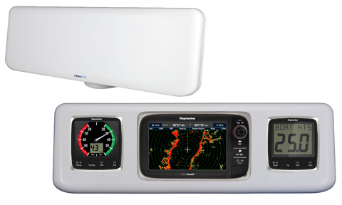 MarinePod 7 Inch Chartplotter and 2 Instrument Pod with White Deck ...