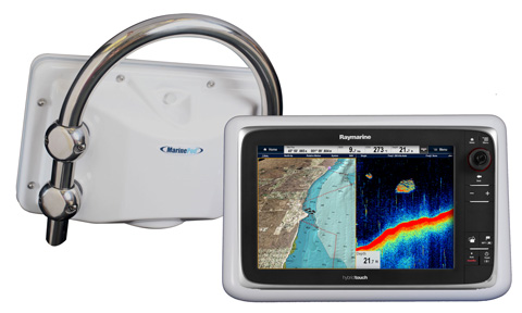 MarinePod 12 Inch Widescreen Chartplotter Pod with Stainless Rail ...