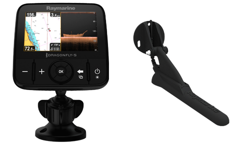 Raymarine Dragonfly-5 Pro GPS fishfinder with CHIRP Down vision and ...