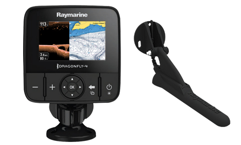 Raymarine Dragonfly-4 Pro GPS fishfinder with CHIRP Down vision and ...