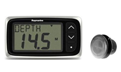 Raymarine i40 Depth Display with P7D Through Hull Depth Transducer ...