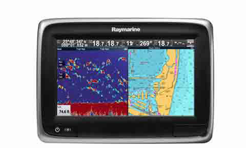 Raymarine a77 7 Inch Touchscreen MFD with WiFi, Sonar and Navionics ROW ...
