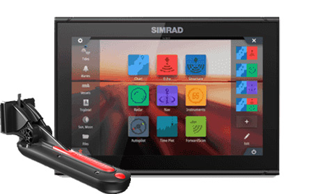 Simrad GO12 ROW 12 Inch Display TotalScan Transducer - 000-14441-001 ...